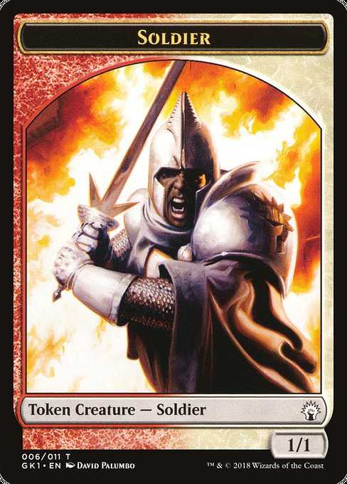 1/1 Red White Soldier Creature Token | MTG.onl Tokens