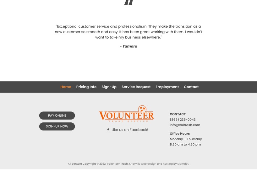 Volunteer Trash - Slamdot