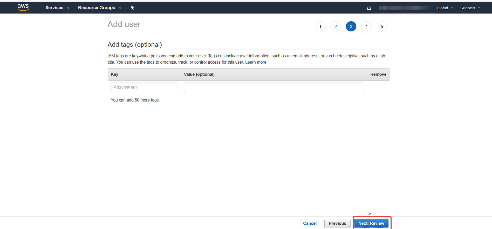 Add a billing admin user to secure an AWS root account