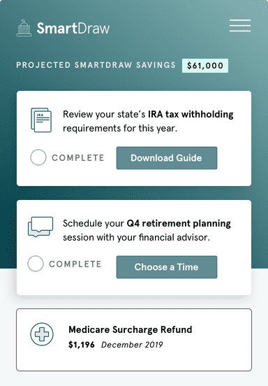 SmartDraw - Retirement Planning and Tools at Kindur | Kindur