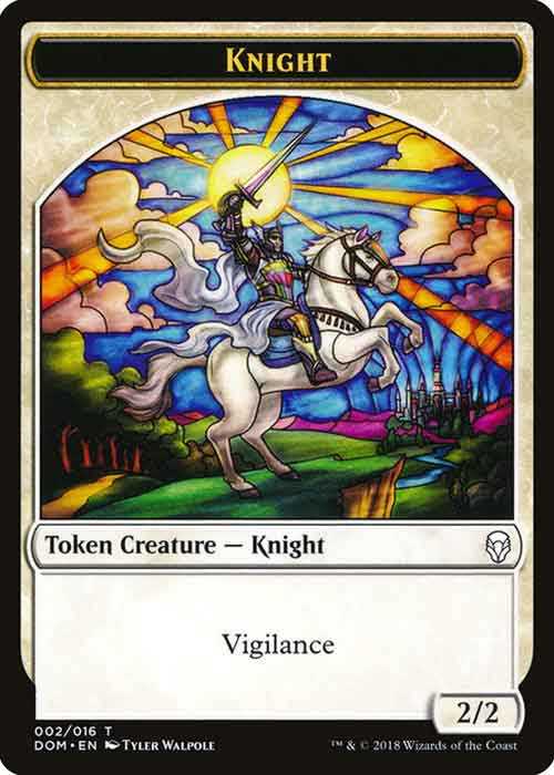 2/2 White Knight Creature Token | MTG.onl Tokens