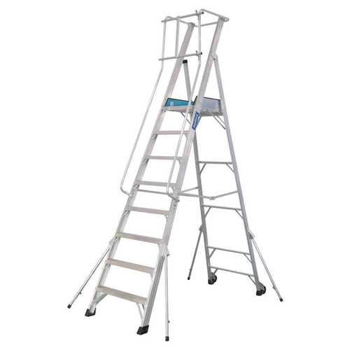 G5808 8ft Aluminium Platform Ladder (2.3m)
