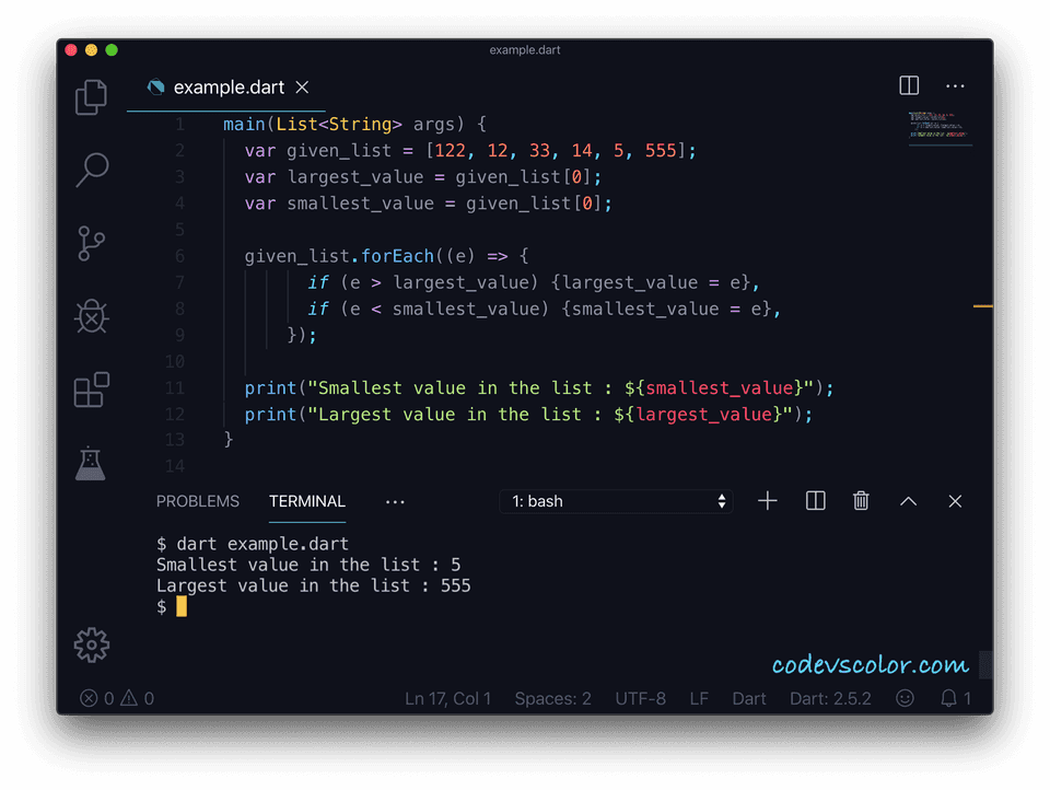 7 different ways to find the largest, smallest number in dart list ...