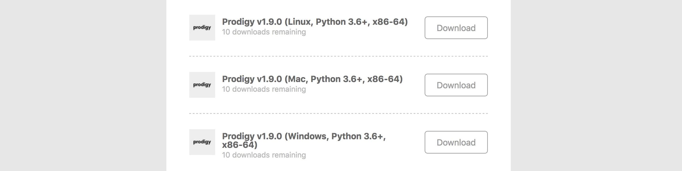 Installation & Setup · Prodigy · An annotation tool for AI, Machine Learning & NLP