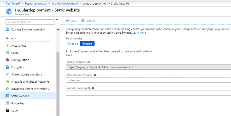 Angular 7 with Azure CDN | Oliver Coding