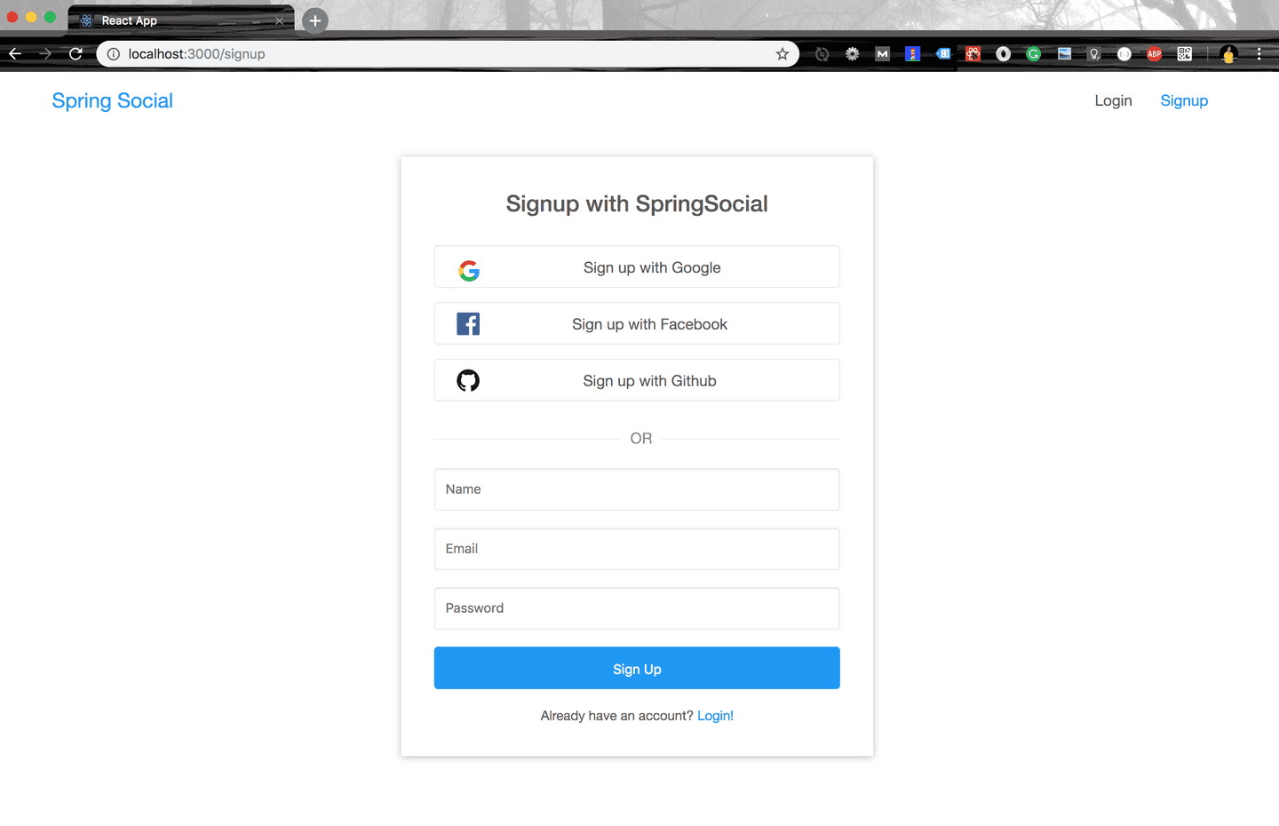 Spring Boot OAuth2 Social Login with Google, Facebook, and Github ...