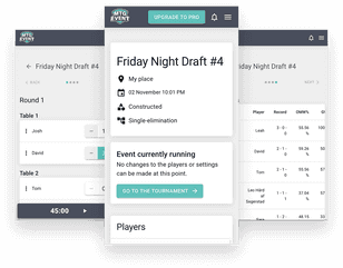 Create and manage MTG events | MTG Event