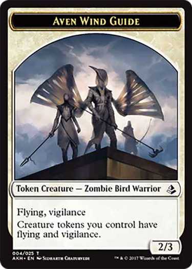 2/3 White Aven Wind Guide Creature Token | MTG.onl Tokens