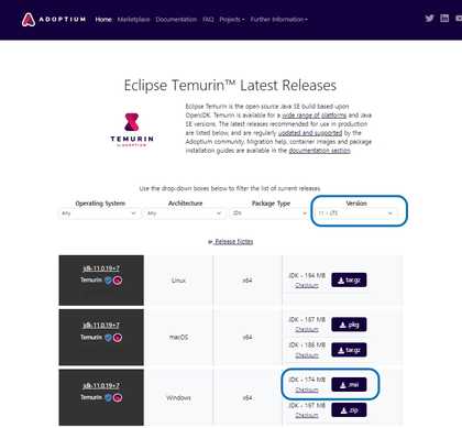JDK 1.8, JDK 11 설치 및 환경변수 설정 방법 - Snug Archive