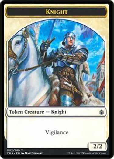 2/2 White Knight Creature Token | MTG.onl Tokens