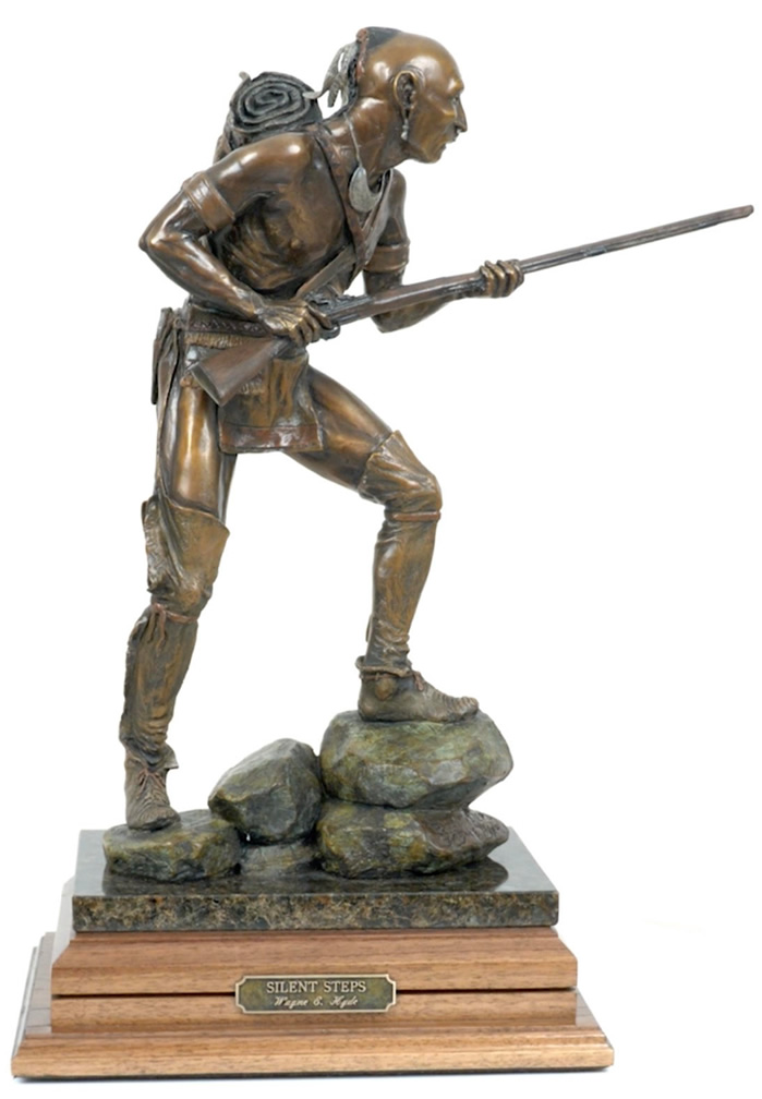 Wayne Hyde Sculpture - Silent Steps - Contemporary American Fine Art