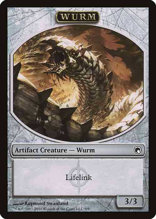 3/3 Colorless Wurm Artifact Creature Token | MTG.onl Tokens