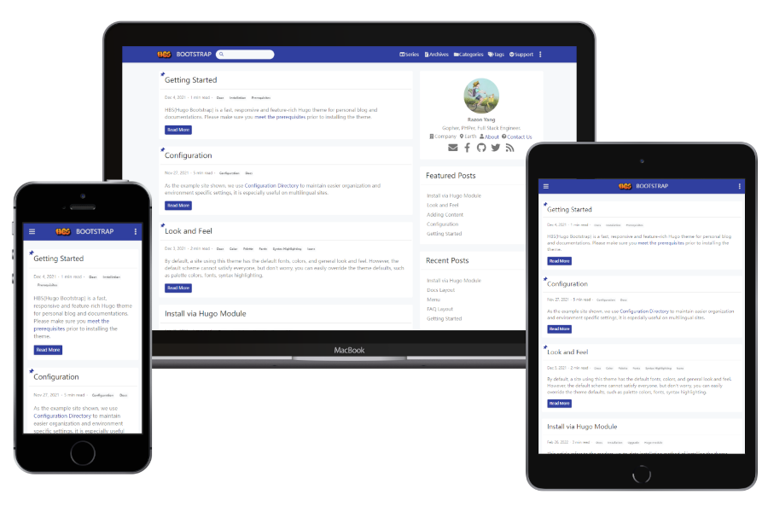 Complete List | Hugo Themes