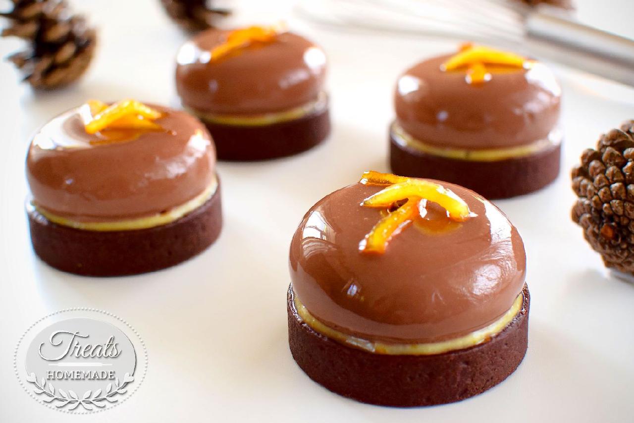 Orange Chocolate Entremet Tart - Treats Homemade