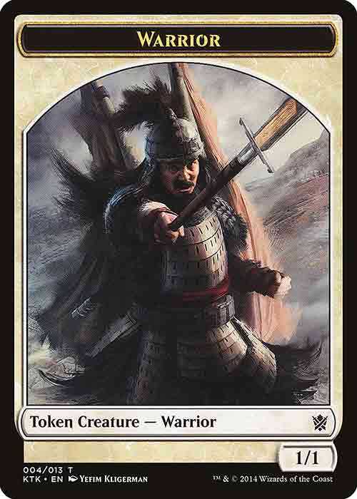 1/1 White Warrior Creature Token | MTG.onl Tokens