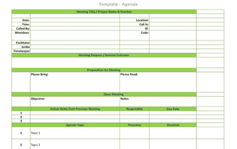 Conference Call Agenda Templates for Every Type of Meeting