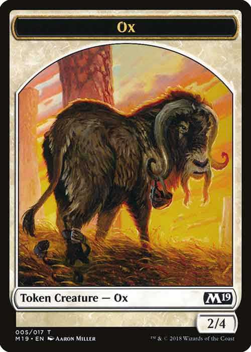 2/4 White Ox Creature Token | MTG.onl Tokens