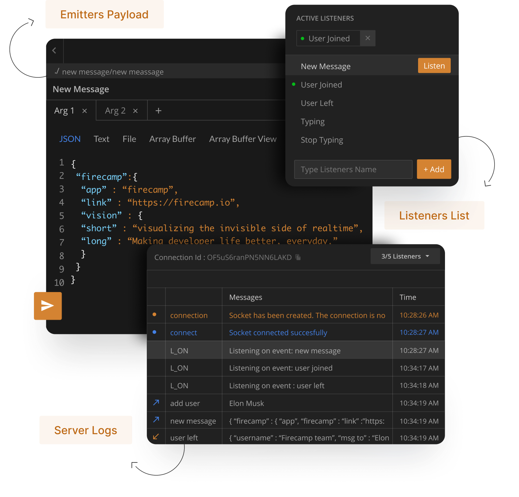 Collaborative SocketIO Playground for your team | Firecamp