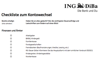ING Kontowechsel: Schritt für Schritt das Konto wechseln - Finanzfluss