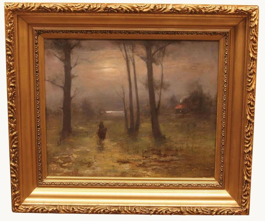 Ella Ferris Pell Painting - Heading Home - 19th Century American Fine Art