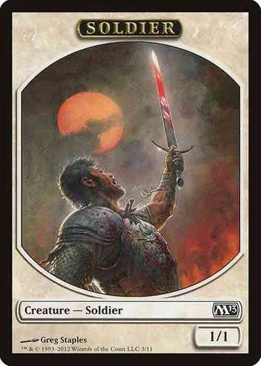 1/1 White Soldier Creature Token | MTG.onl Tokens