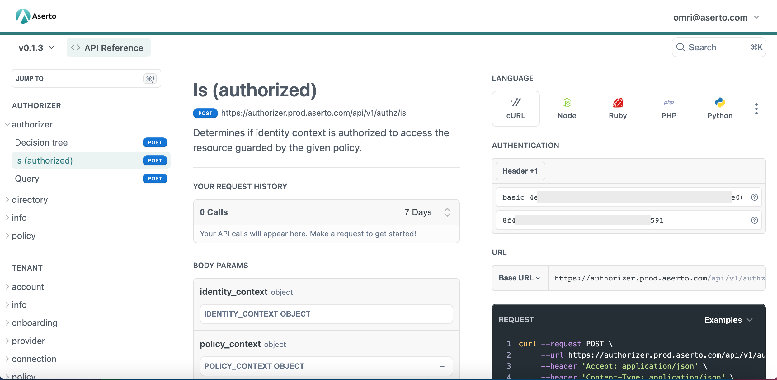 Authorizer API - Aserto Docs