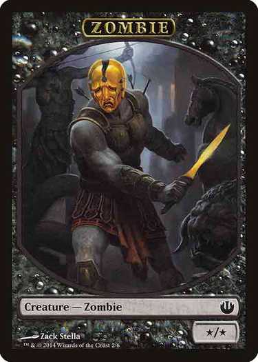 Black Zombie Creature Token | MTG.onl Tokens