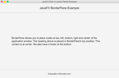 How to use Built-in Layout Panes in JavaFX | CalliCoder