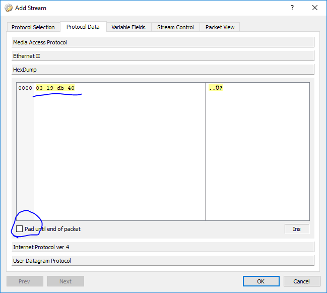 How to generate MPLS packets using Ostinato HexDump - Srivats P