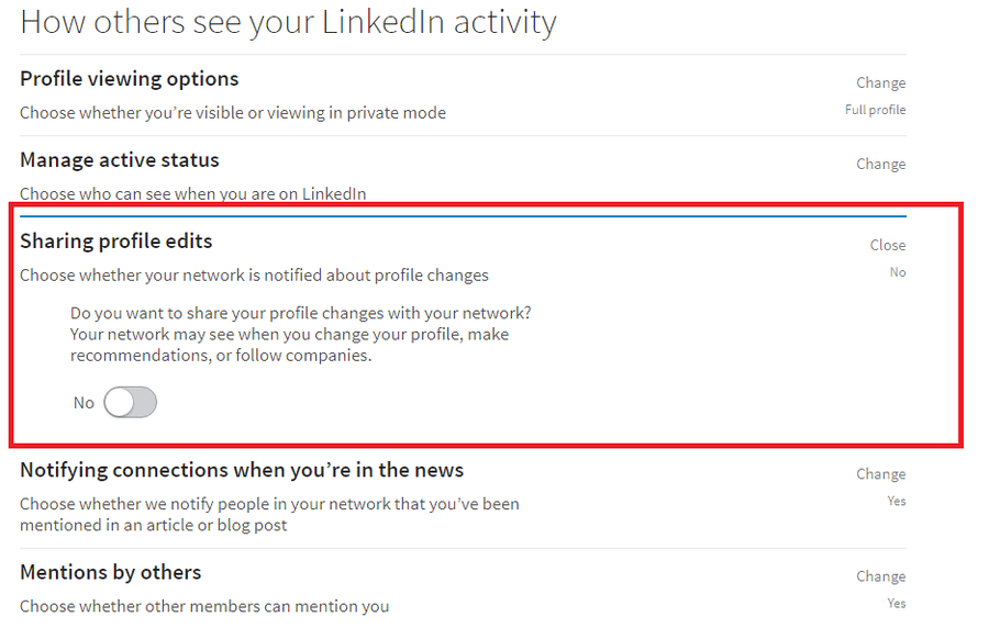 How to Control Who Sees Your Activity Feed In LinkedIn - Covve