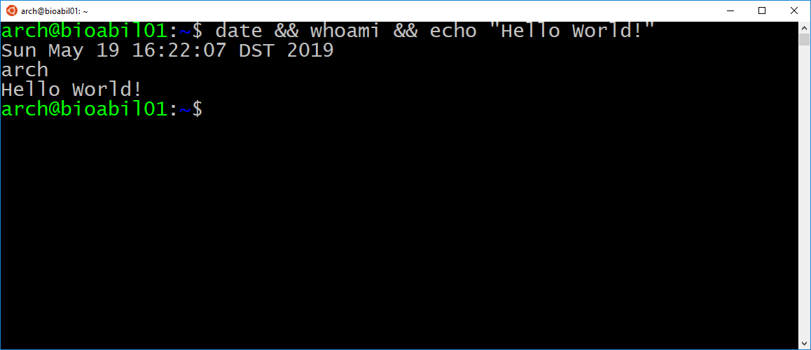 Bash basics | Aroon T. Chande