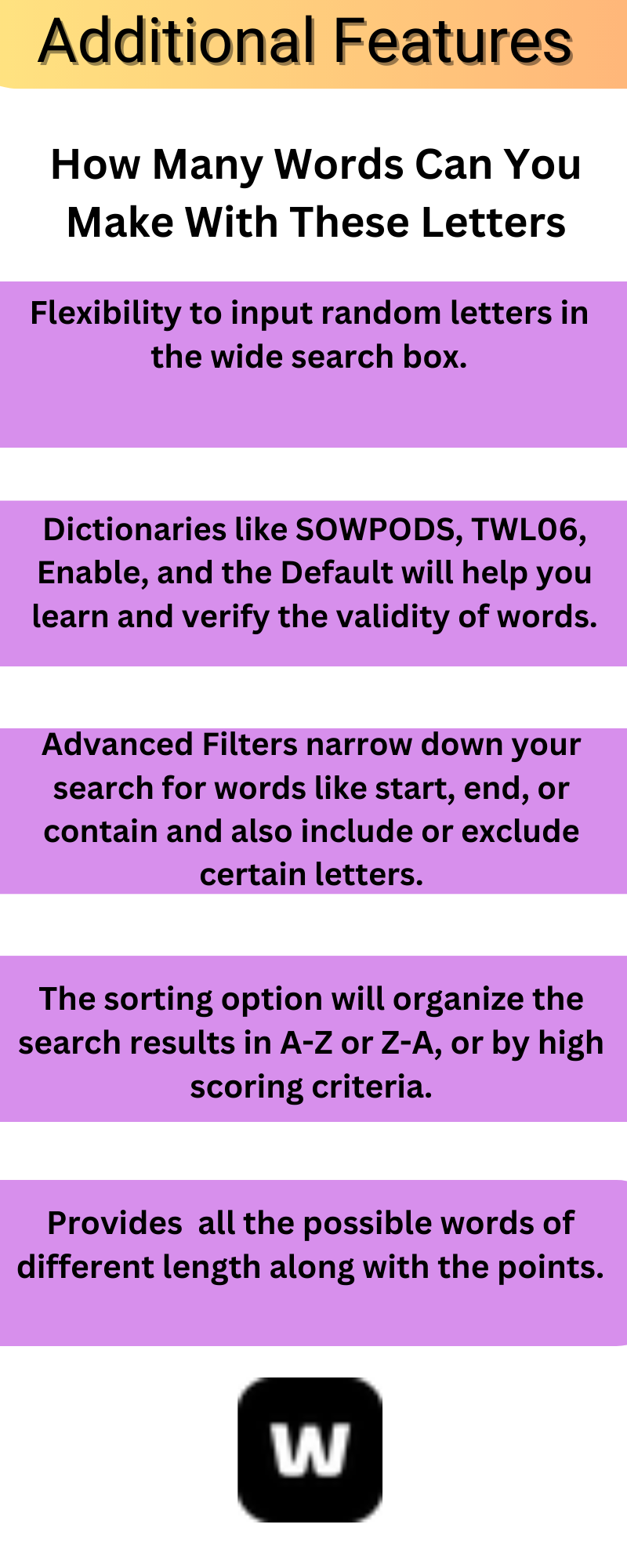 Find How Many Words Can You Make from These Letters