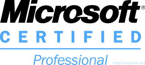 Microsoft Certified Professional – To ja :) - wojcieh.net