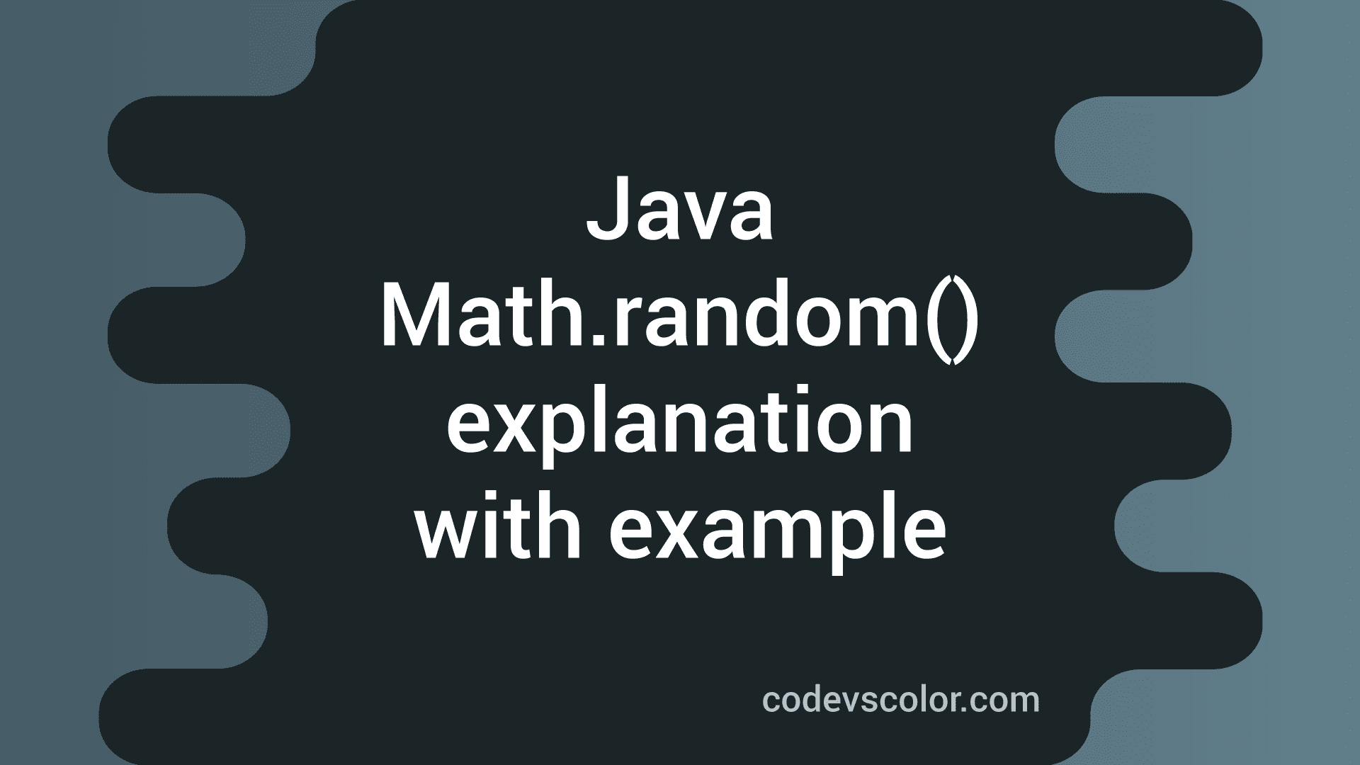 Java Math random Method Example To Create Random Numbers CodeVsColor