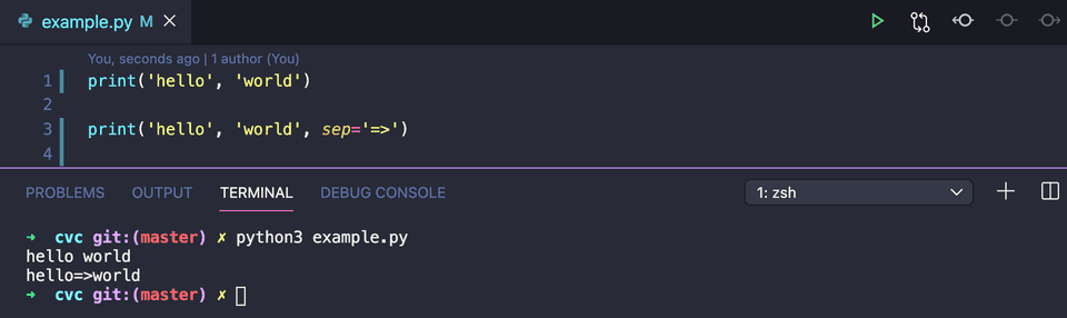 Python Program To Add Separator Between Parameters While Using Print