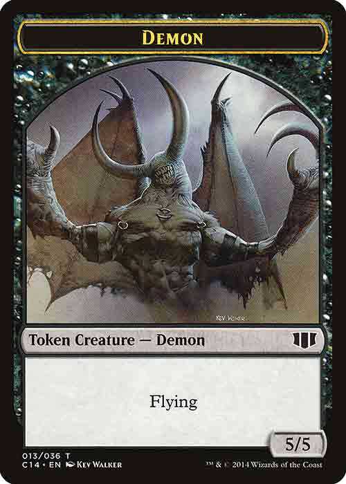5/5 Black Demon Creature Token | MTG.onl Tokens