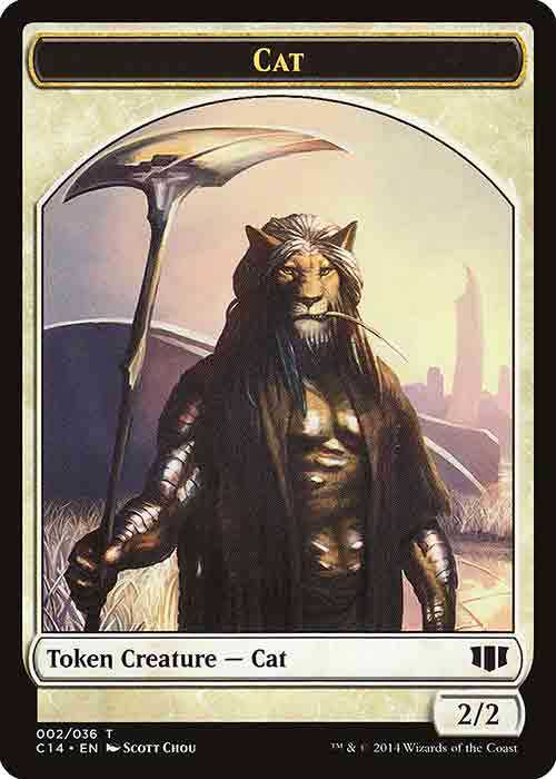 2/2 White Cat Creature Token | MTG.onl Tokens