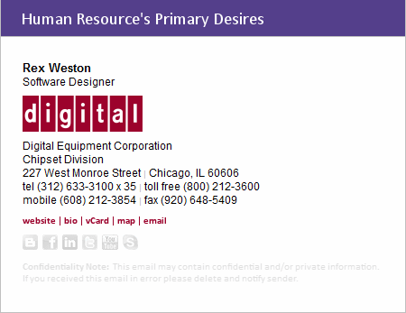 Dissecting an Email Signature’s Content - Dynasend