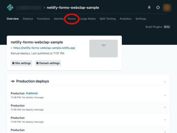 Netlify Formsを使ってweb拍手を実装する :: comilablog