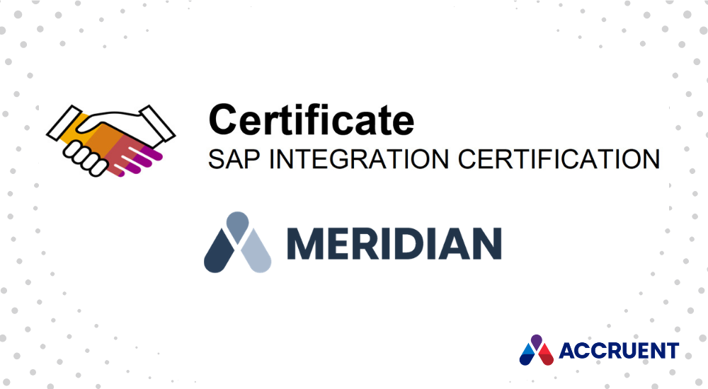 Meridian Acknowledged as an SAP Certified Solution in 2021 | Accruent