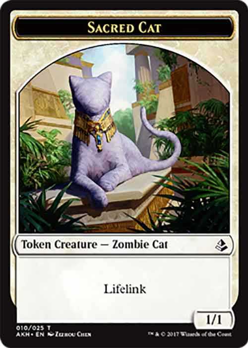1/1 White Sacred Cat Creature Token | MTG.onl Tokens