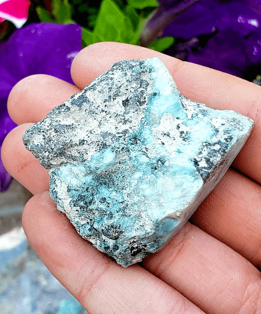 Blue Pectolite