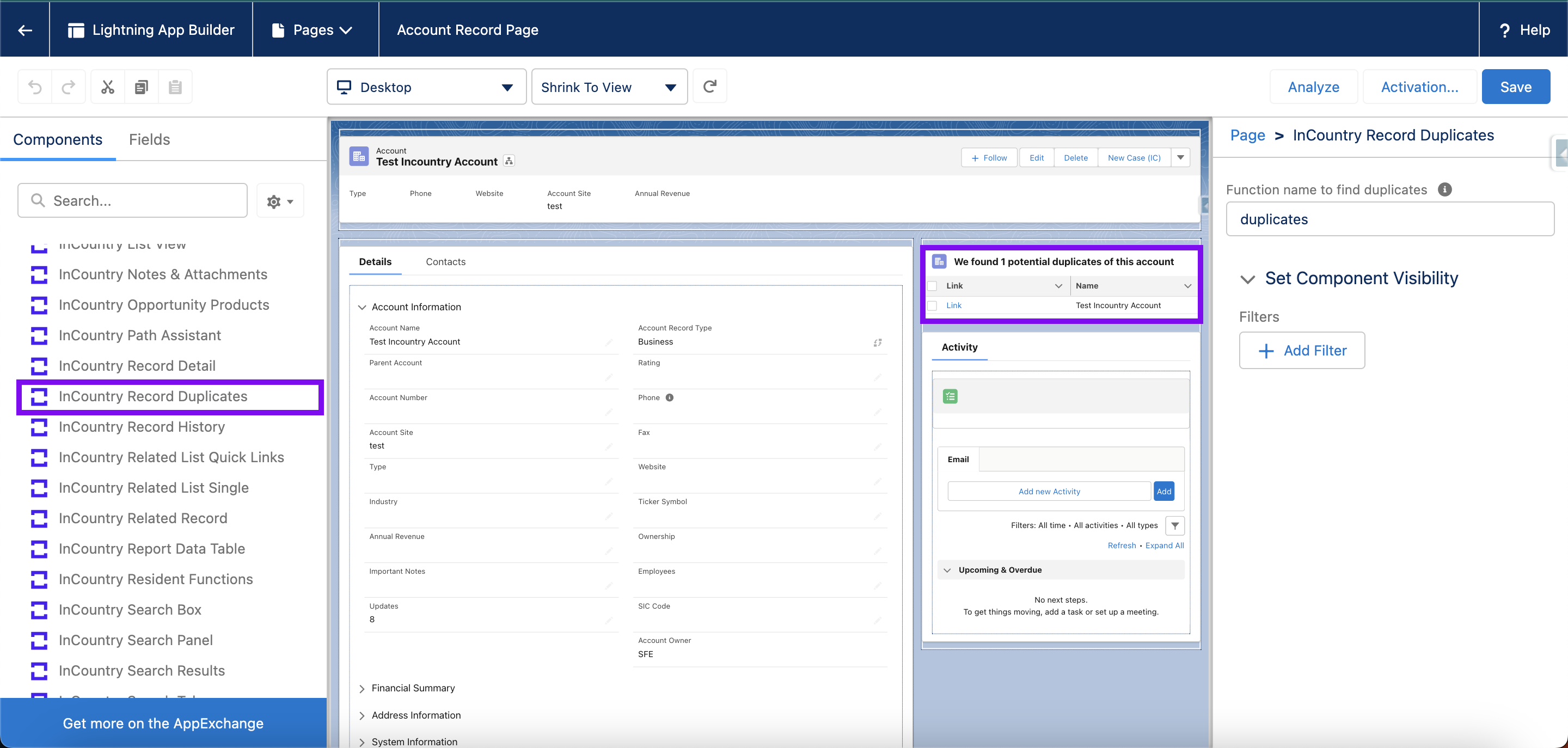 Managing web components - InCountry Docs