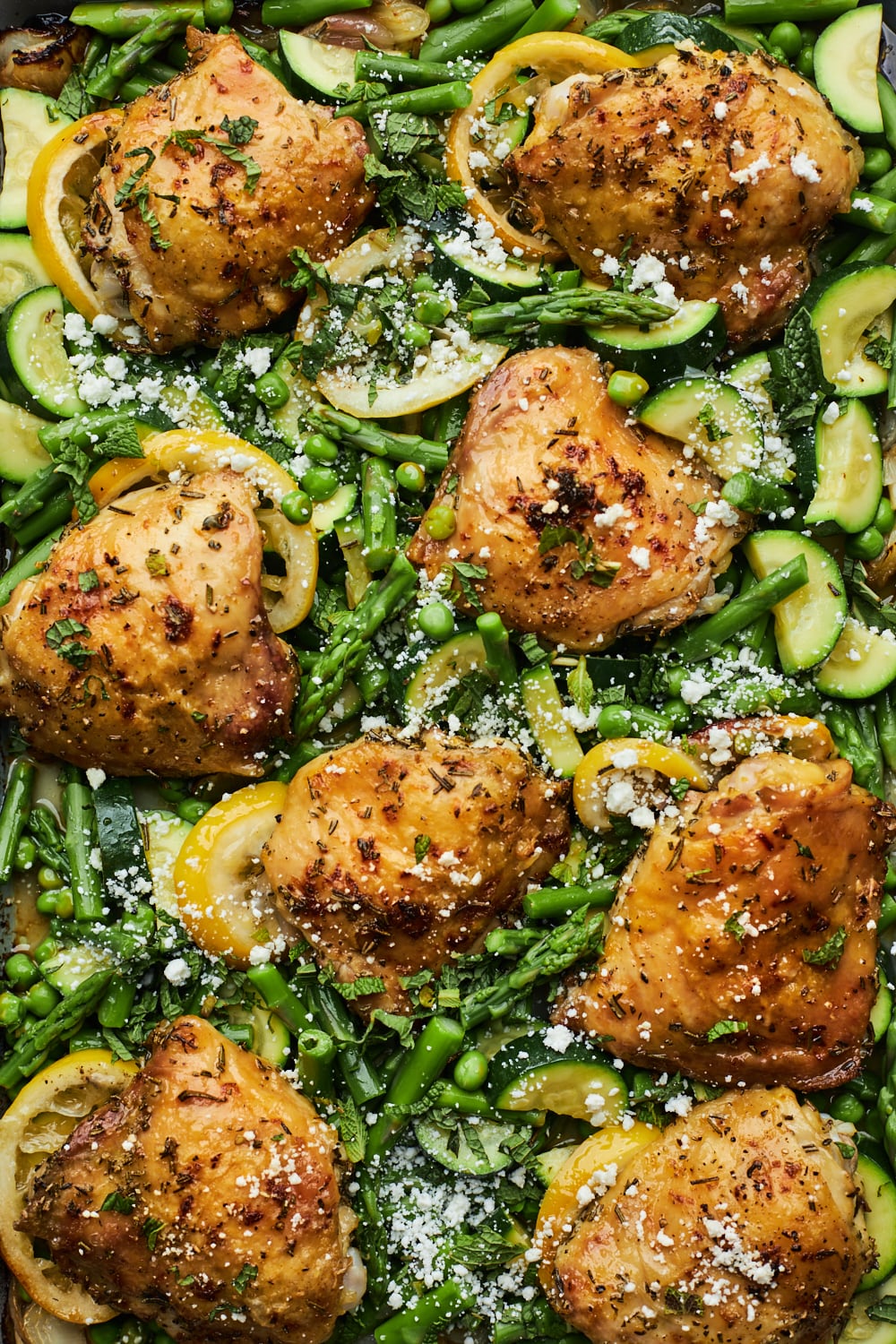 Herb Roasted Chicken With Spring Veggies | Olive & Mango