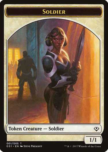 1/1 White Soldier Creature Token | MTG.onl Tokens