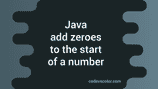 How to add zeros to the start of a number in Java - CodeVsColor
