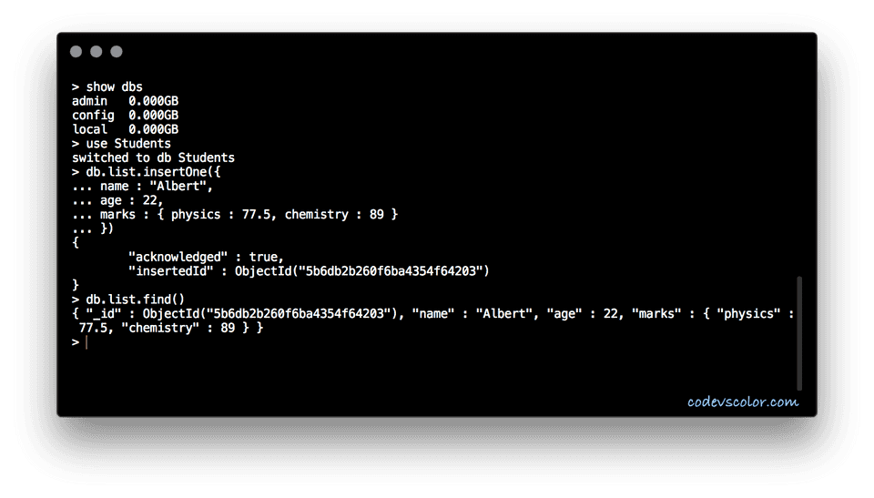 How to check the type of a field in Mongo shell - CodeVsColor