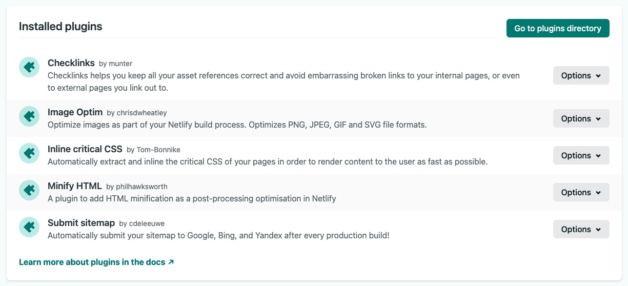 Mis plugins favoritos de Netlify