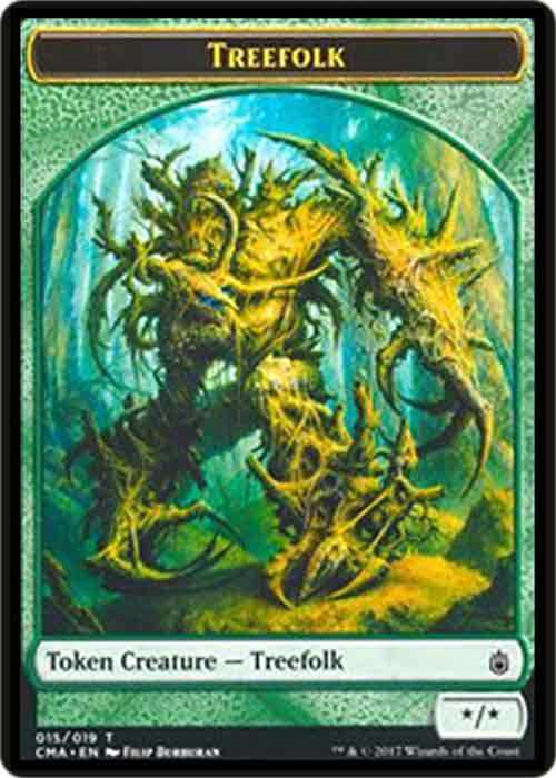 Green Treefolk Creature Token | MTG.onl Tokens