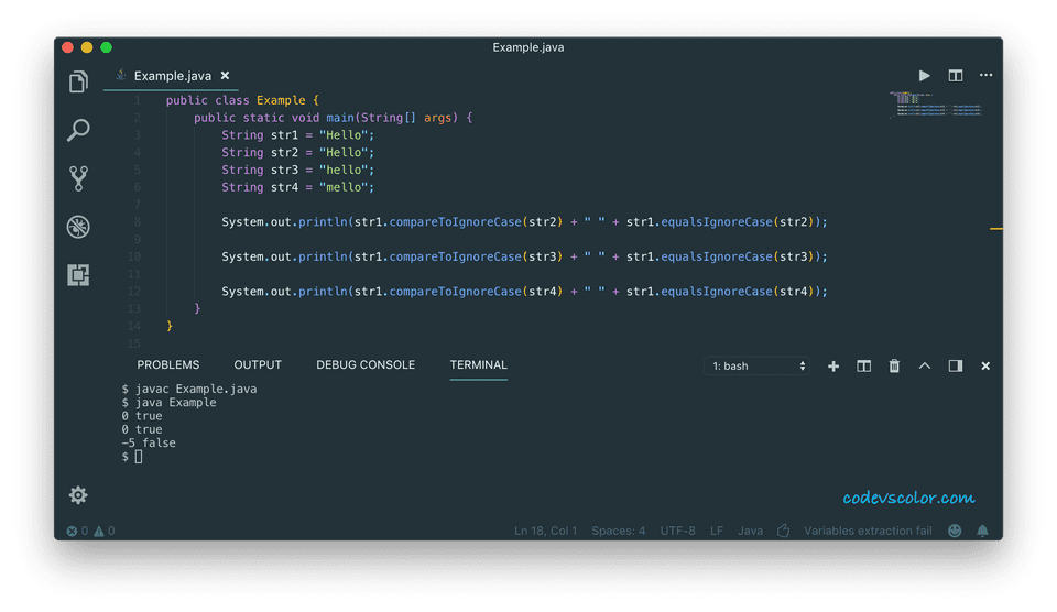 Difference between Java compareToIgnoreCase and equalsIgnoreCase ...